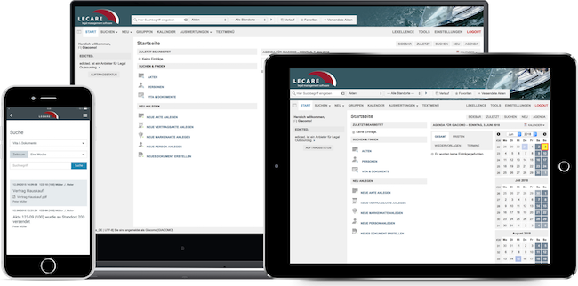 The software solutions for your legal department | LECARE®